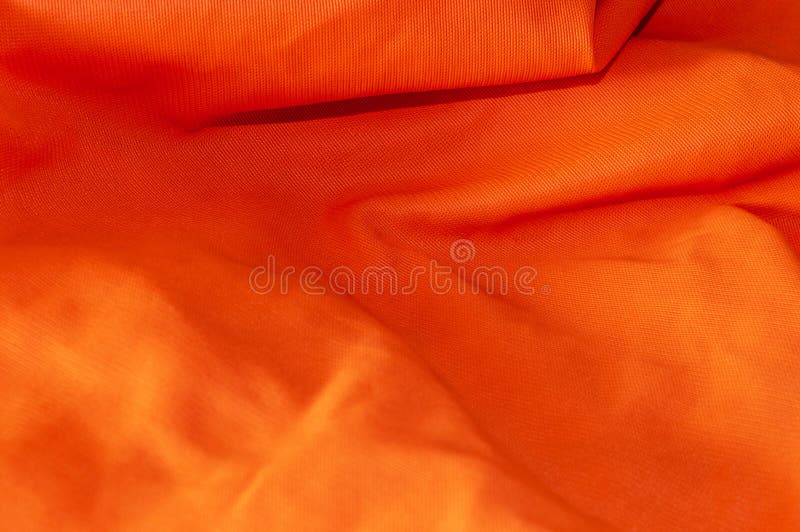 Orange Reflective Fabric Texture or Background Stock Image - Image of ...