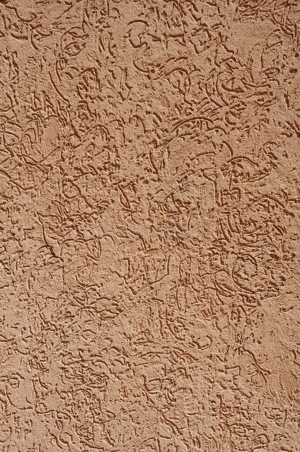 Orange Relief Plaster on Wall Closeup Stock Photo - Image of light ...