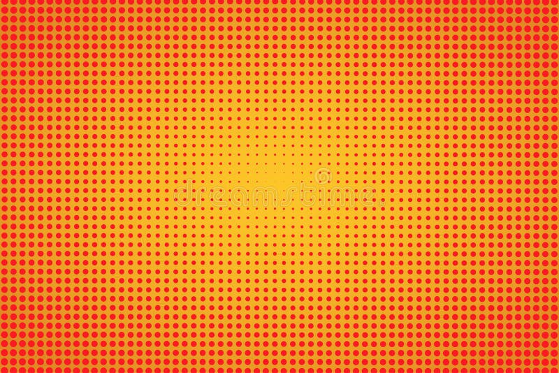 Orange Retro Halftone Background. Halftone Texture Stock Vector ...