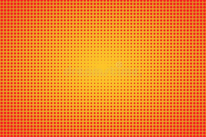 Orange Retro Halftone Background. Halftone Texture Stock Vector ...