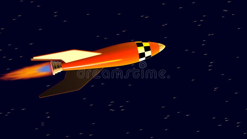 Ship Rocket Launch on Transparent Background Concept Space Travel Smoke ...