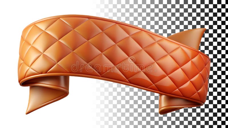 Orange Ribbon Banner, Decorative and Elegant Design Element Png ...