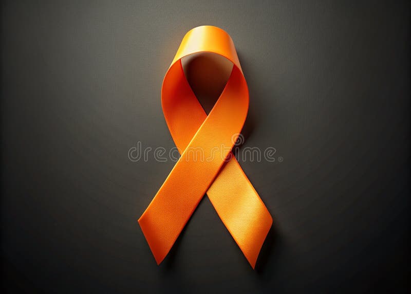 Orange Ribbon Cancer Awareness Symbol a Powerful Visual Representation ...