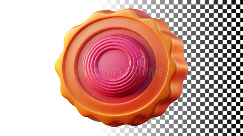 Orange Ring Badge, Circular Emblem and Modern Icon Png Transparent ...