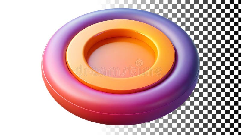 Orange Ring Outline, Circular Shape and Simple Design Png Transparent ...