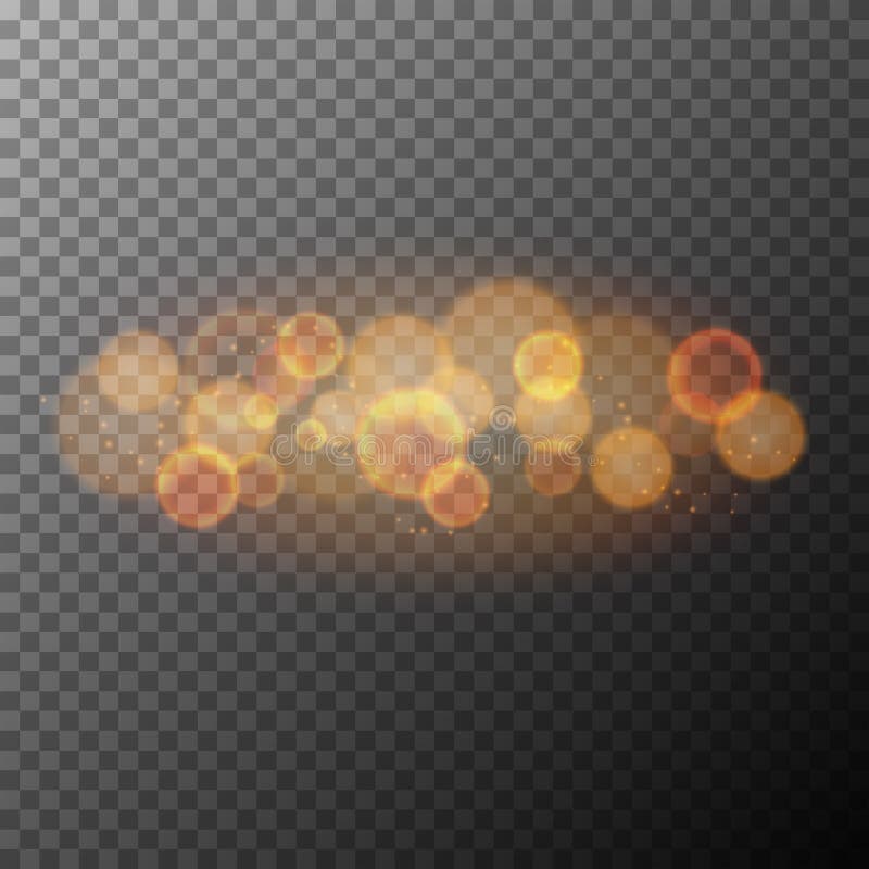 Orange Rings of Light on Gray Background Stock Vector - Illustration of ...