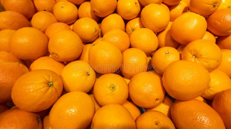 Orange Ripe Fresh Many Lot Fruit Round Background Stock Photo - Image ...