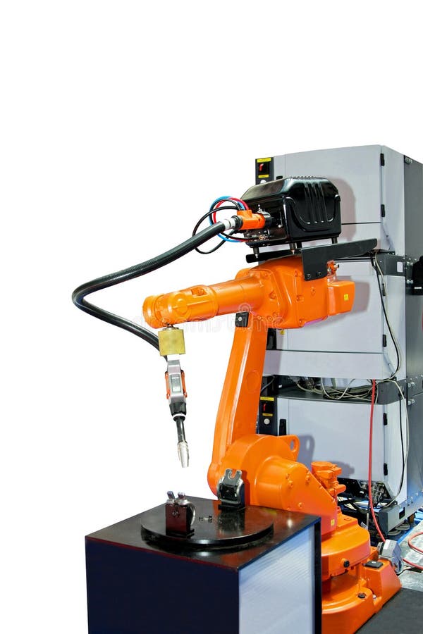 Robot Arm with 3D Scanner. Automated Scanning. Stock Image - Image of ...