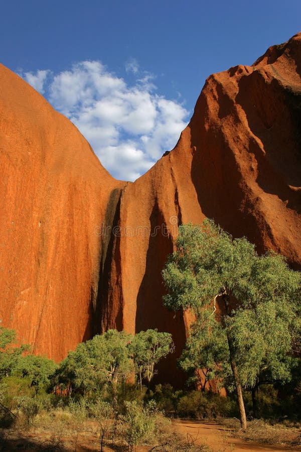 Big red rock in Australia editorial photo. Image of orange - 12563356