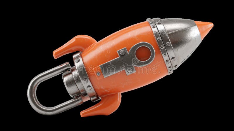 Orange Rocket Ship with Padlock Launching Permissionless Innovation on ...