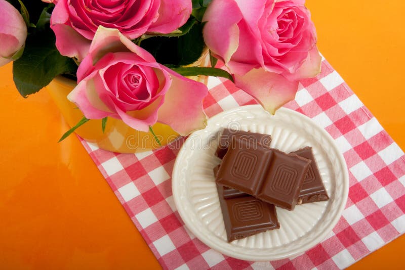 An orange romantic tray stock photo. Image of candy, sweet - 12788128