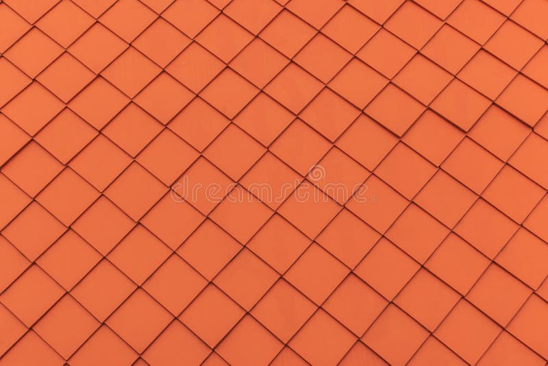 Orange Roof Tile Seamless Pattern Background Stock Vector ...