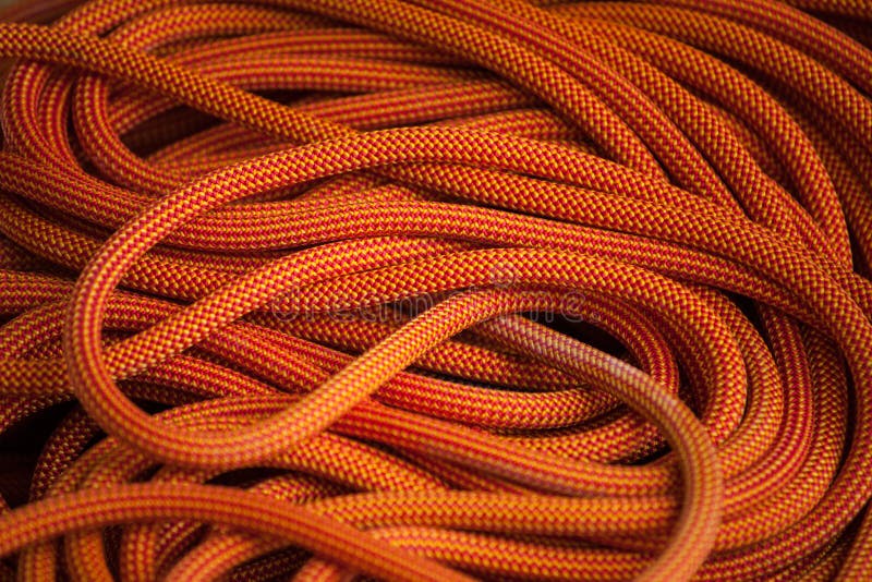 Orange Rope on Bright Background Stock Image - Image of safety, fasten ...