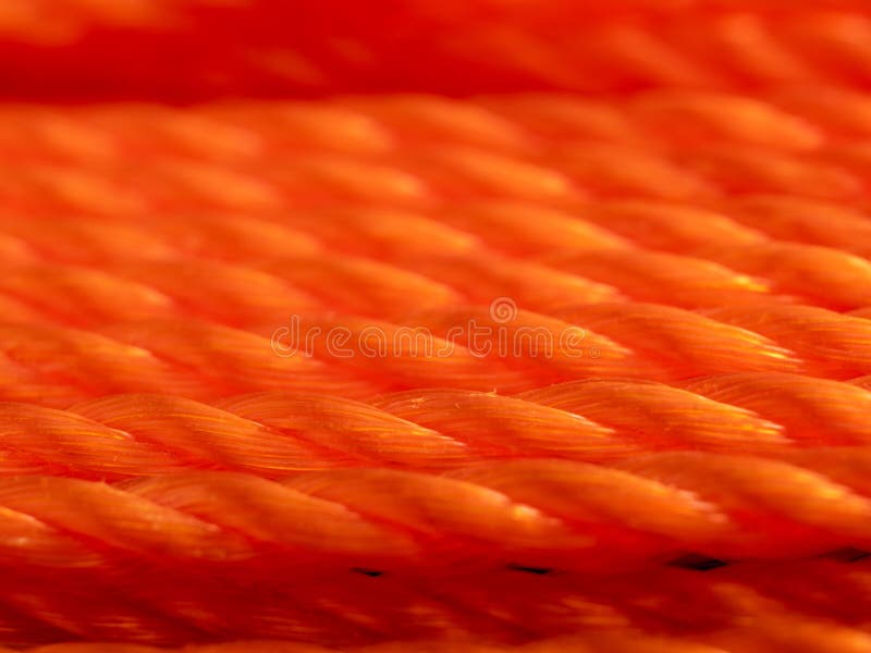 Orange Rope Close-up. Texture of Braided Rope Stock Image - Image of ...
