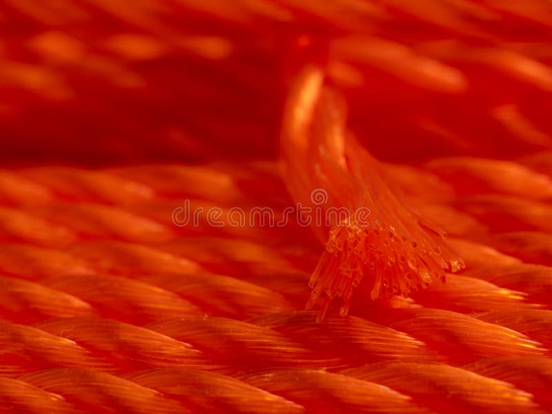 Orange Rope Close-up. Texture of Braided Rope Stock Image - Image of ...