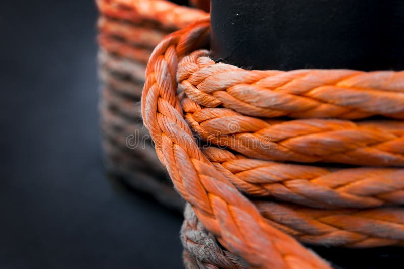 Rope on a boat deck stock photo. Image of ship, secured - 13322114