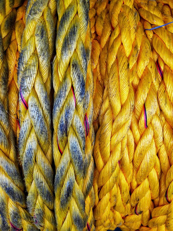 Orange rope stock photo. Image of harbor, yellow, textile - 219989080