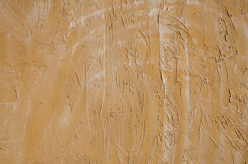 Orange Rough Plaster on Wall Close Stock Image - Image of plaster ...