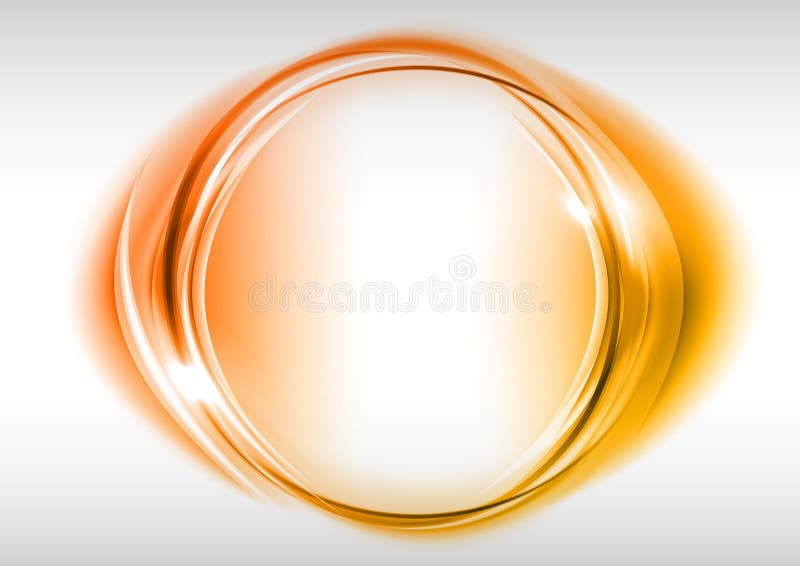 Orange round stock vector. Illustration of clean, bright - 32950422
