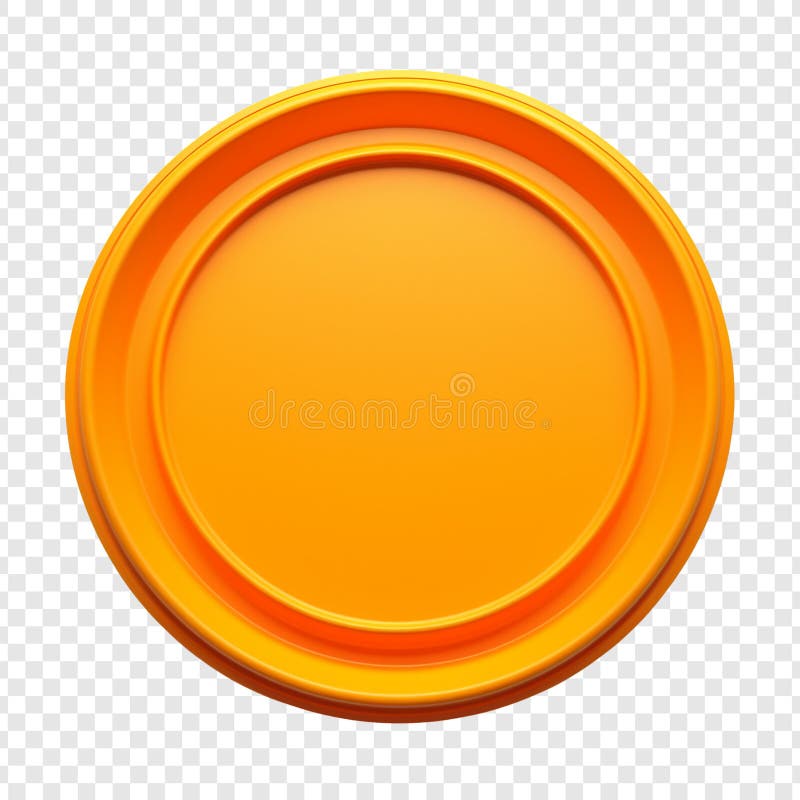 Orange Round 3D stock illustration. Illustration of background - 336331509