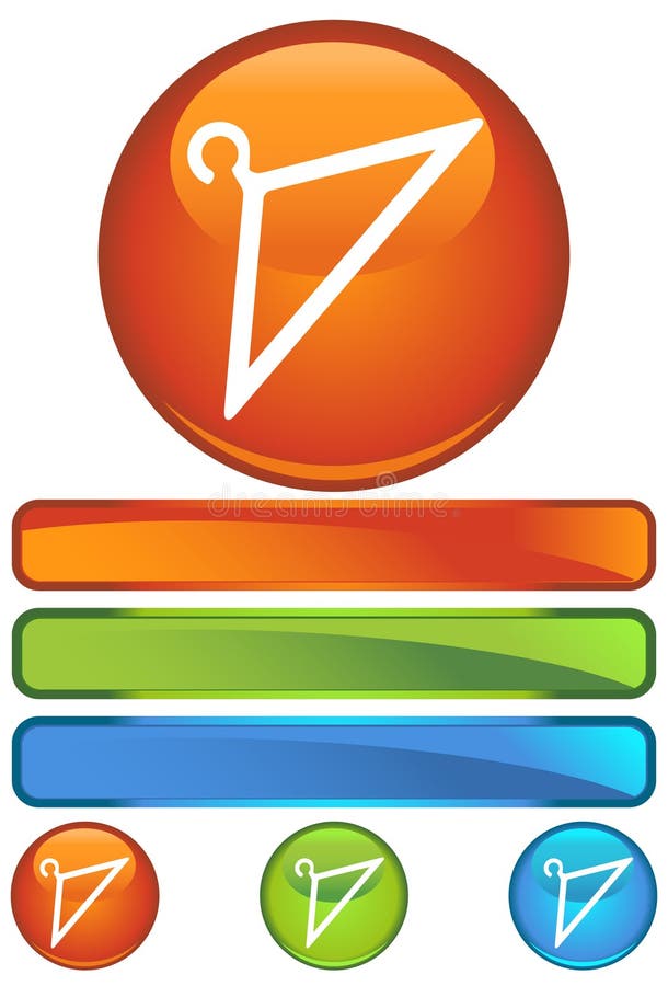 Orange Round Icon - Bellhop Stock Vector - Illustration of room ...