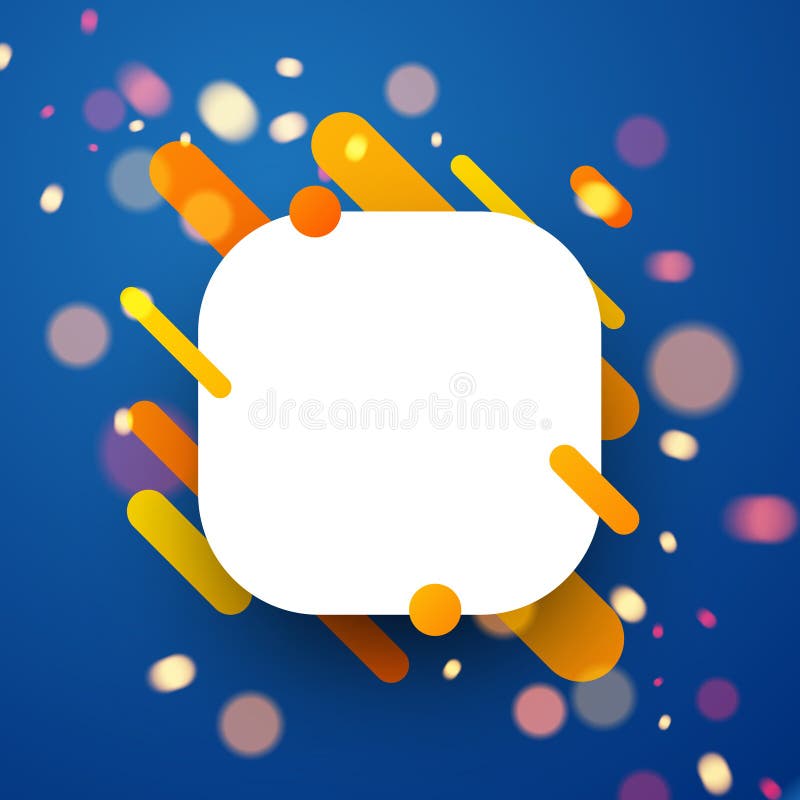 Rounded Blue Abstract Background on White. Stock Vector - Illustration ...