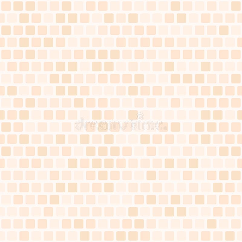 Orange Rounded Square Pattern. Seamless Vector Background Stock Vector ...