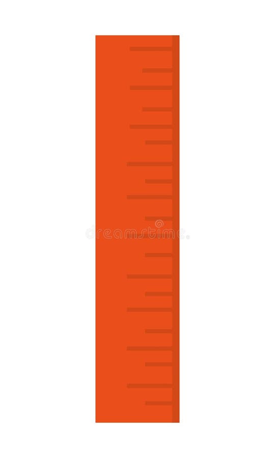 Orange Ruler Icon , Illustration Stock Illustration - Illustration of ...