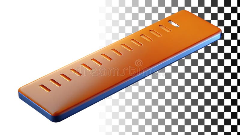 Orange Ruler, Measuring Tool and Stationery Item Png Transparent Image ...