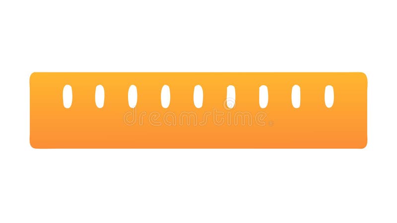 Orange Ruler Measuring Tool Vector Icon, Vector Design Generative AI ...