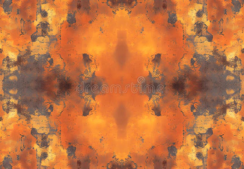 Orange Rust Texture Background - Bekhane Style Stock Illustration ...