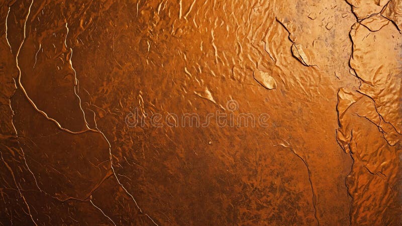 Orange Rustic Metallic Surface Texture Backgr Ai Generated Stock ...