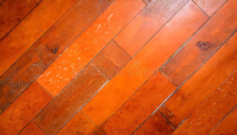 Orange Rustic Wood Floor with Diagonal Design for Interior Design ...
