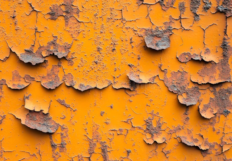 Orange Rusty Metal Texture Background Stock Illustration - Illustration ...