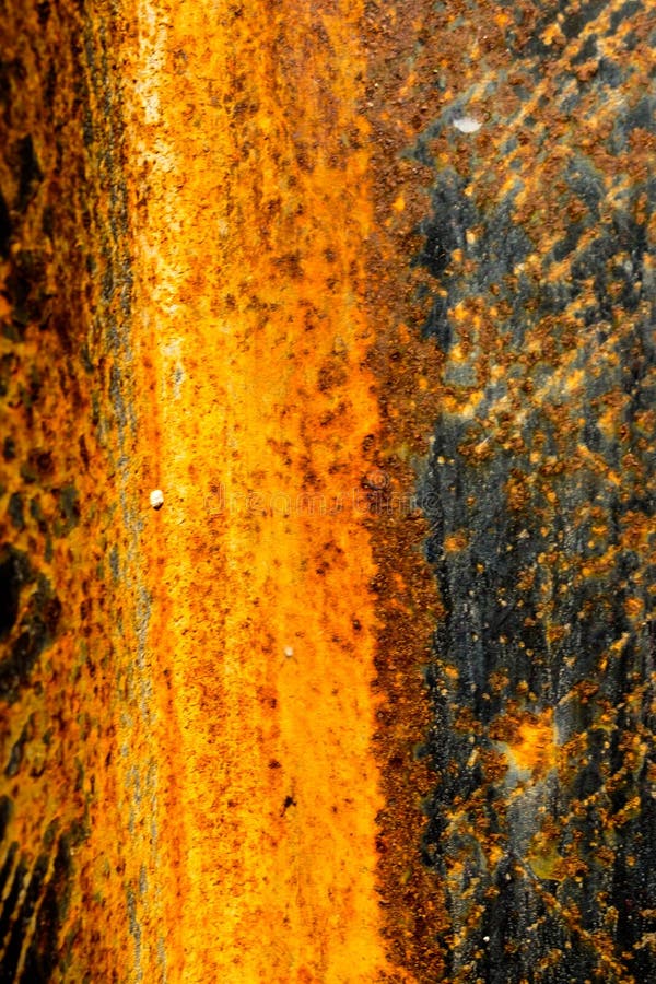 An Orange Rusty Metal Texture Stock Photo - Image of abandoned, aged ...