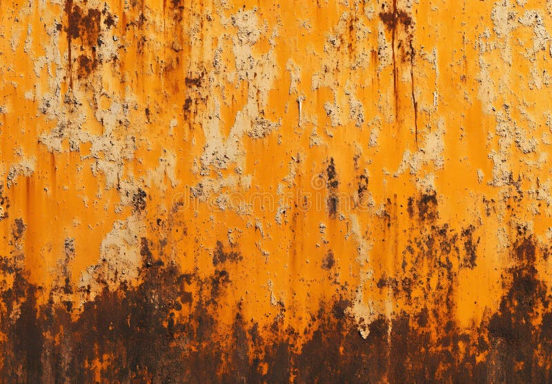 Rusty Orange Metal Texture Background Stock Illustration - Illustration ...