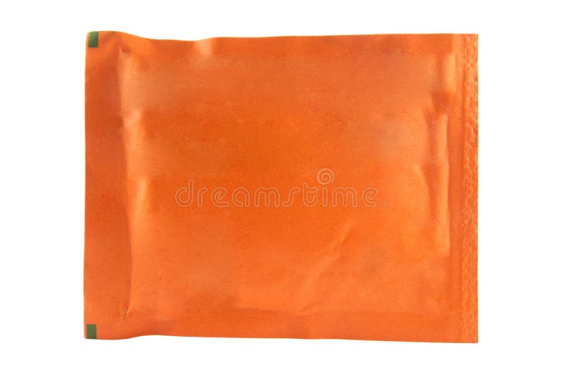 White Blank Sachet Packaging for Food, Cosmetics, or Medicine Stock ...