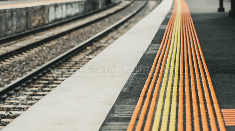 Platform safety warning stock photo. Image of railway - 22792986