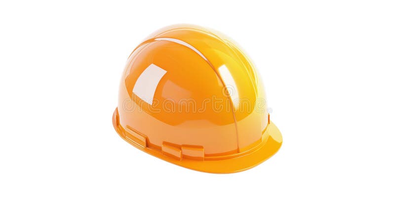 Orange Safety Helmet. Construction and Workplace Safety Equipment ...