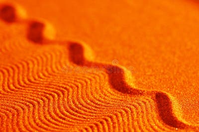 Orange sand waves stock image. Image of color, detailed - 5595383