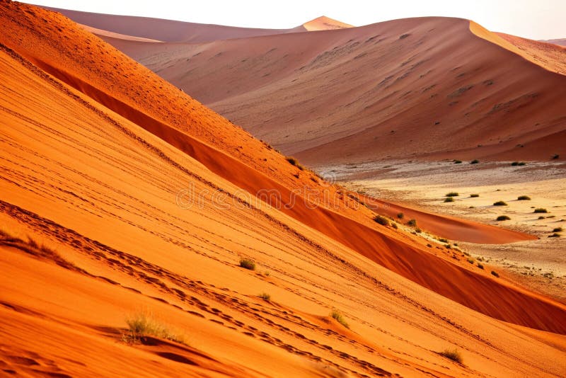 Orange sand waves stock illustration. Illustration of sand - 366699575