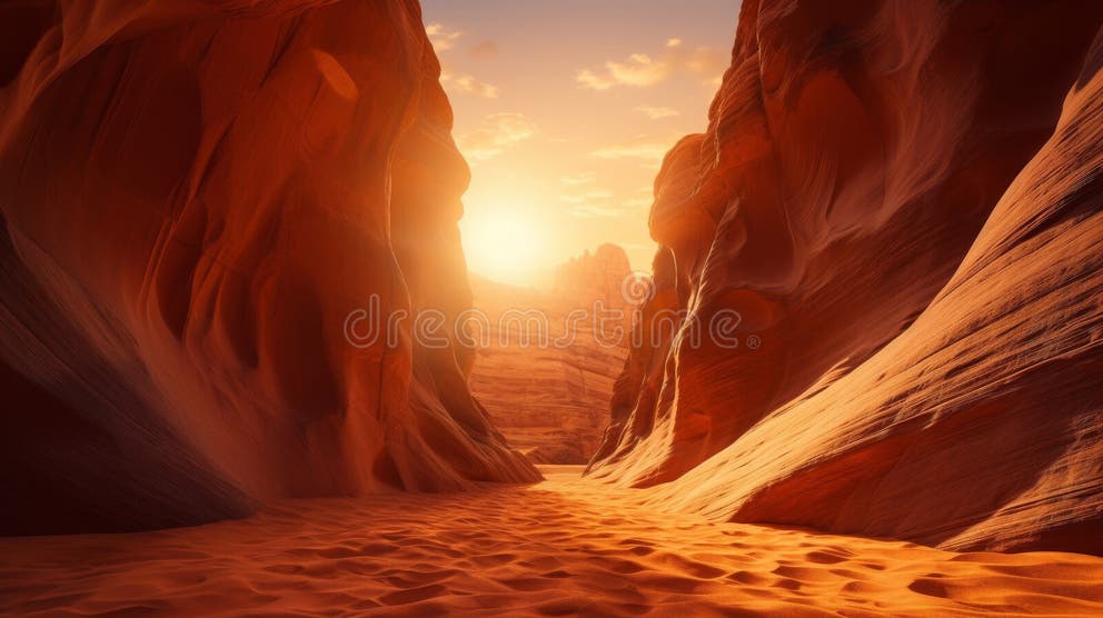 Orange Sandstone Canyon Stock Illustrations – 5,425 Orange Sandstone ...