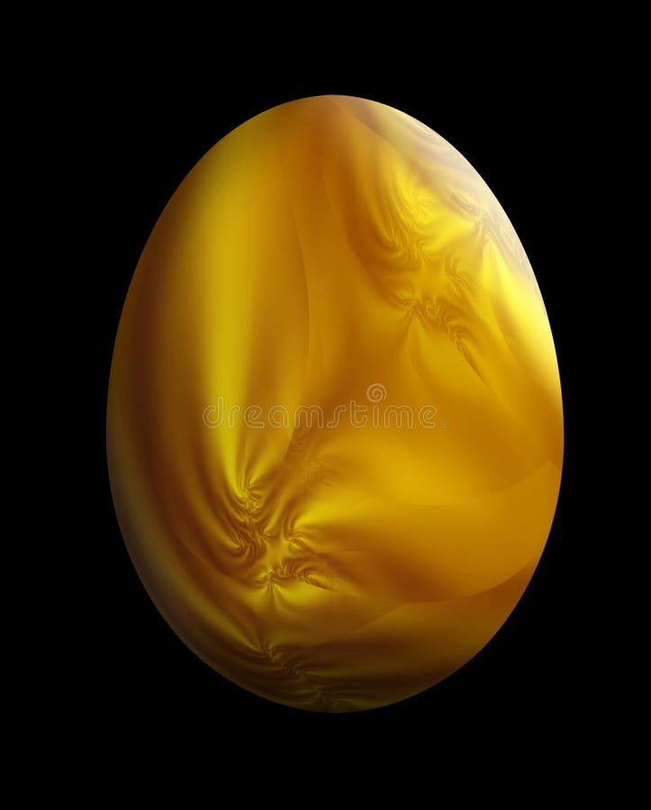 Orange Satin Easter Egg Fractal Stock Illustration - Illustration of ...