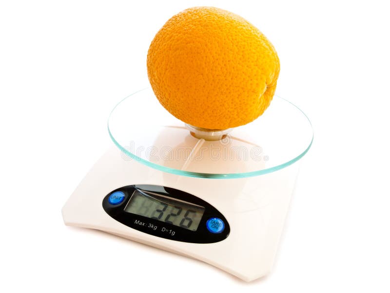 Orange at scale stock photo. Image of products, organic - 10204406