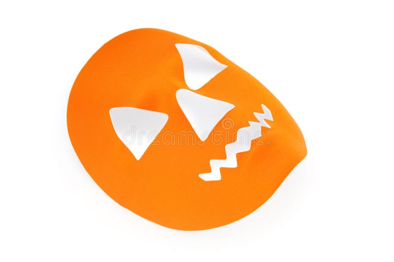 Orange Scary Halloween Mask Stock Image - Image of pumpkin, cartoon ...