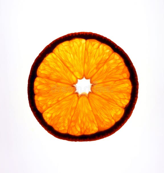 Orange Scheibe stockfoto. Bild von beschaffenheit, nahrung - 15944056