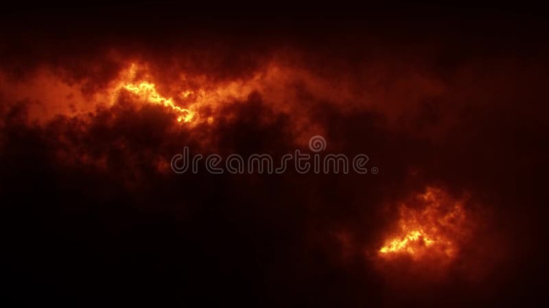 Red Sci-fi Sky Clouds Loopable Motion Graphic Background Stock Footage ...