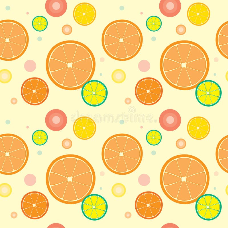 Orange Seamless stock vector. Illustration of ornamental - 24740238