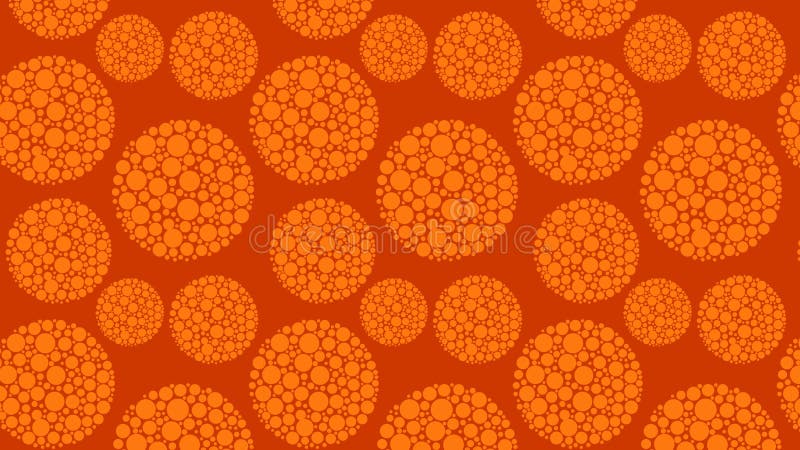 Orange Dotted Circles Pattern Stock Vector - Illustration of circle, dots: 163051348
