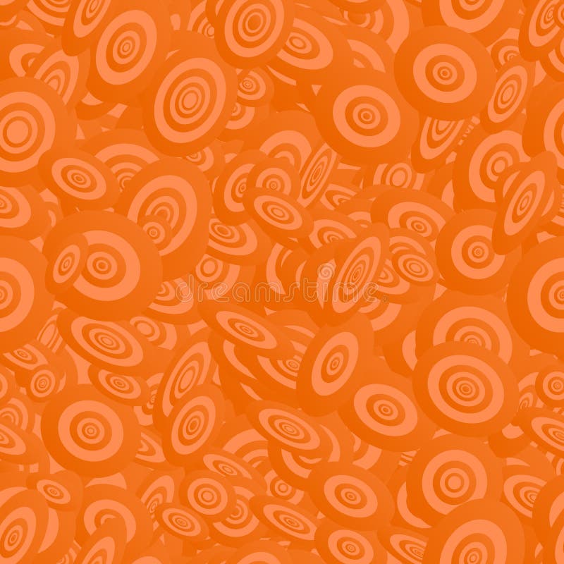 Orange Seamless Ellipse Pattern Background Stock Vector - Illustration ...